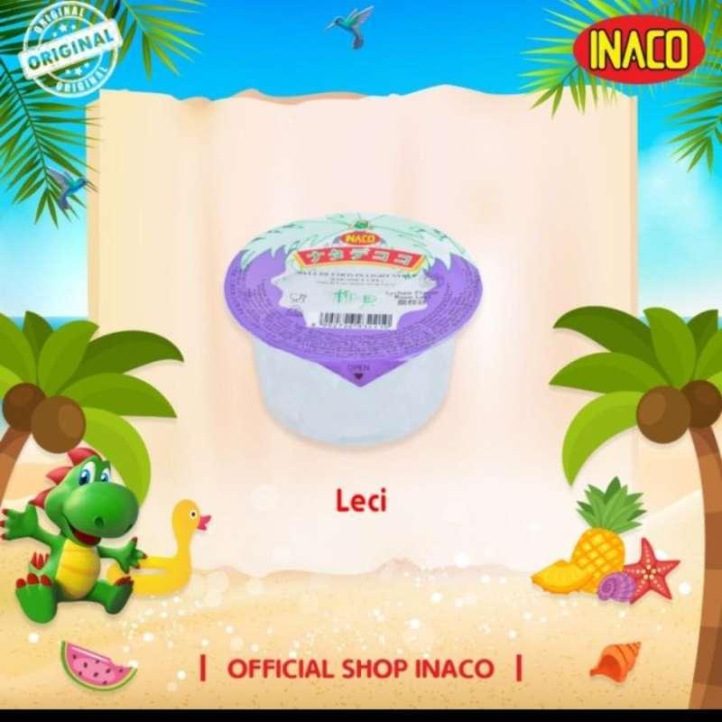 Jual inaco nata de coco drink rasa leci 200gr di Seller Quenby ...