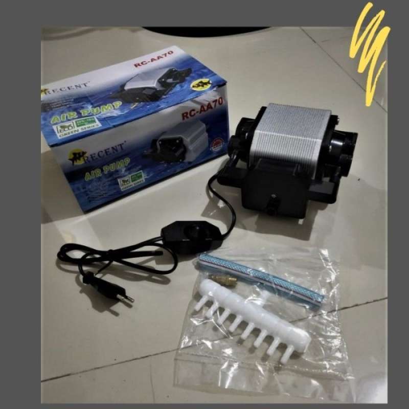 Jual Pompa Udara Airpump Blower Aerator 8 Lubang Recent Rc Aa70 Aa 70 ...