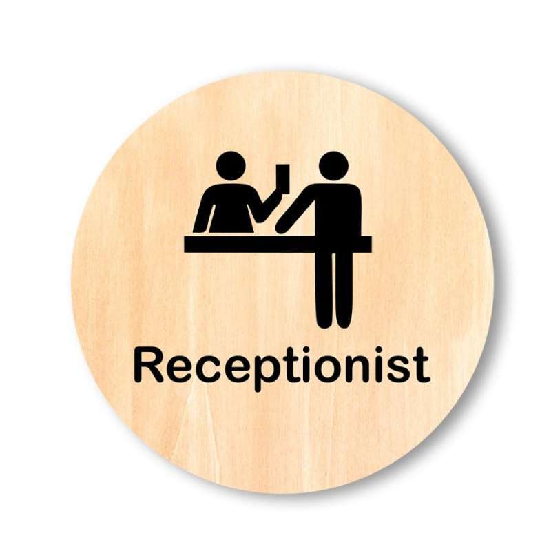 Jual Papan Tanda Resepsionis - Receptionist Desk Sign - Front Office di ...
