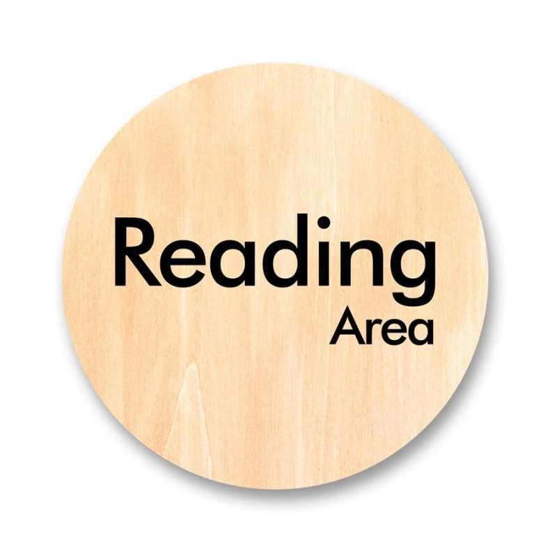 Jual Reading Area Signage - Papan Tanda Pintu Ruang Baca - Penanda ...
