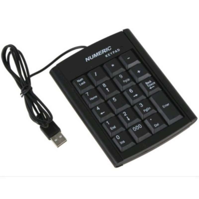 Jual KEYBOARD WIRED NUMERIC USB NUMBER KEYPAD NUMERIC KABEL USB di ...