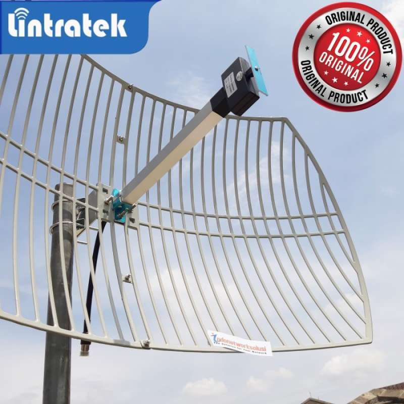 Promo Antena Penguat Sinyal 2g 3g 4g Grid Parabolic High Gain Lintratek Diskon 10% Di Seller ...