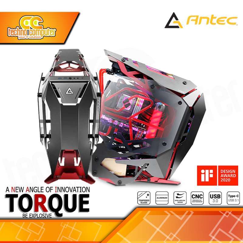 Jual CASING ANTEC TORQUE - E-ATX CASE With Tempered Glass di Seller ...