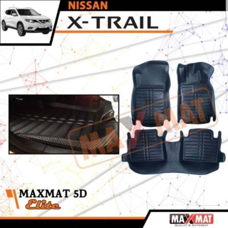 Jual Karpet mobil maxmat 5d tipe Elite black All New Xtrail T32 2 baris ...