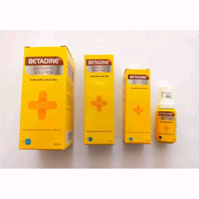 Jual Betadine Antiseptic Solution 5ml/15ml/30ml/60ml di Seller ...