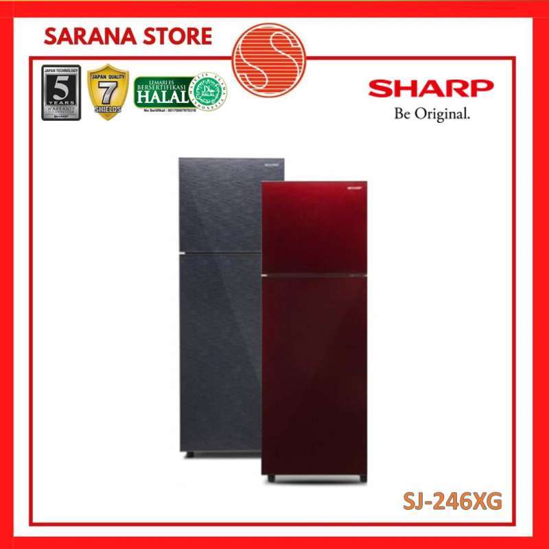 Promo Sharp Kulkas 2 Pintu Sj-246xg-mr/ms Sj 246xg Diskon 5% Di Seller Sarana Store - Toko ...