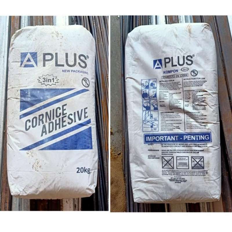 Jual Compound Gypsum Aplus Cornice Adhesive 20 Kg Kompon Kumpon Gipsum ...