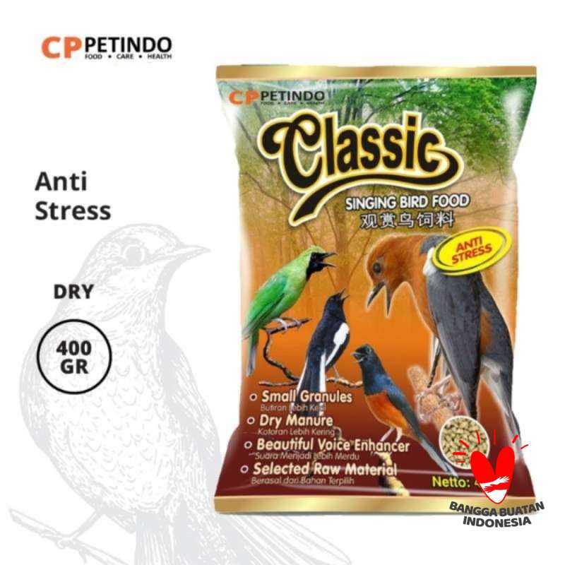 Promo CPPETINDO CP Classic Anti-Stress Bird Food - 400gr Diskon 10% di ...