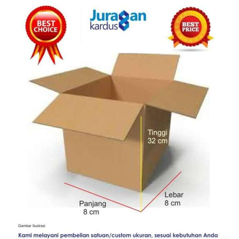 Jual Kardus Polos 8x8x32 cm di Seller juragankardus - Kunciran, Kota ...