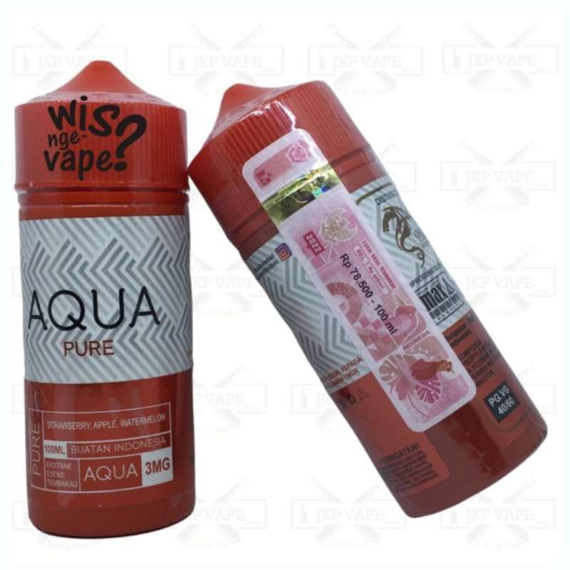 Jual Aqua Pure 100Ml By 9Naga - Liquid Strawberry Apple Watermelon Kode ...