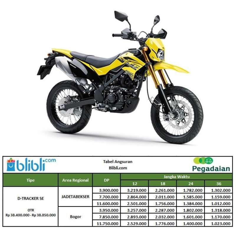 Jual Pegadaian - [dp] Kawasaki D-tracker 150 Se Sepeda Motor [otr ...
