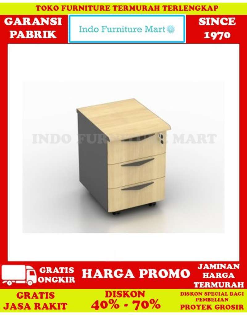 Jual FrOkir Lemari Arsip Filing Cabinet Kantor Laci Dorong Modera Smd ...