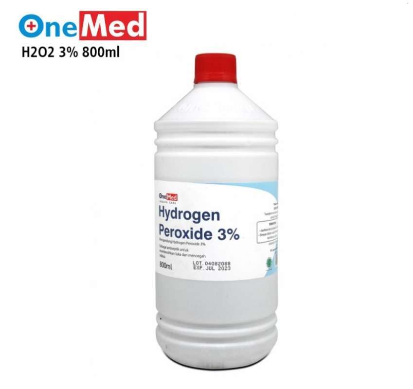 Promo Onemed H2o2 800 Ml Hydrogen Peroxide Antiseptik Dental Diskon 5% ...