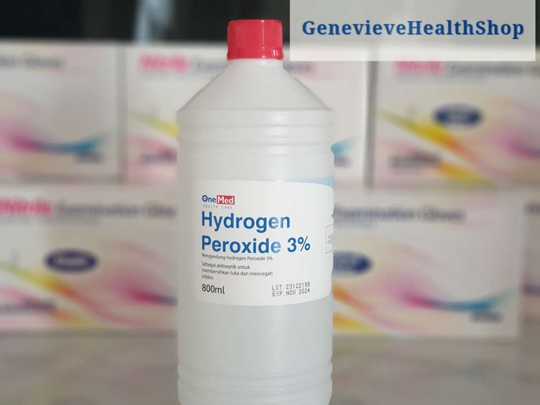 Promo Onemed H2o2 800 Ml Hydrogen Peroxide Antiseptik Dental Diskon 5% ...