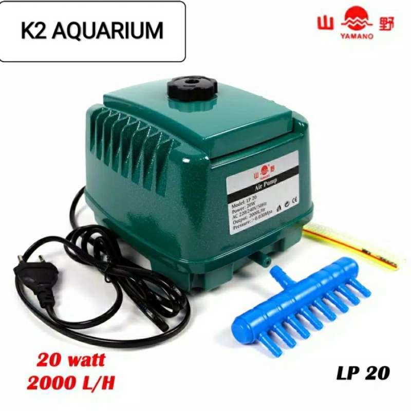 Promo Pompa Udara Yamano Ap-20W Pompa Oksigen Blower Kolam Super Silent ...