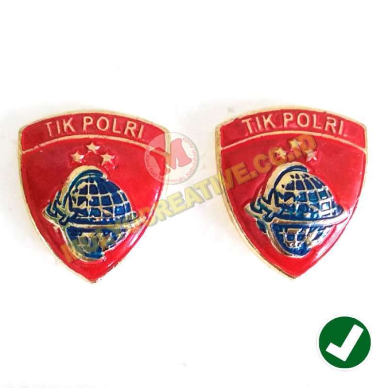 Jual Pin Logo TIK Polri Pengait Jarum Bros Telematika Polri (TIK ...