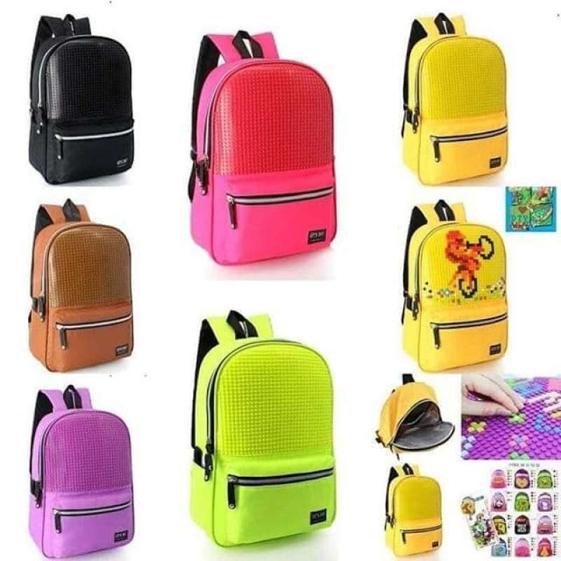 Jual Tas Ransel Besar Lego Anak Sd Pixel Bits di Seller PALANG MERAH ...