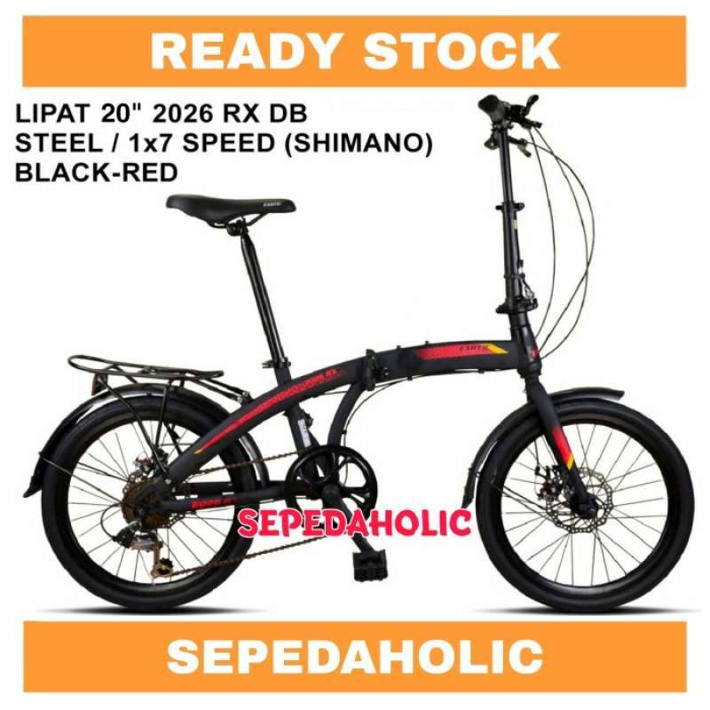 Promo Sepeda Lipat 20 Inch Exotic 2026 Rx Db 7 Speed Disc Diskon 12% di ...