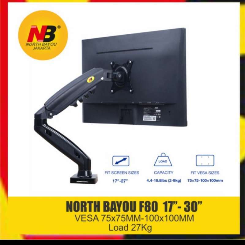 Promo OEM BRACKET MONITOR /BRACKET JEPIT MEJA monitor pc mirip NBF80 ...