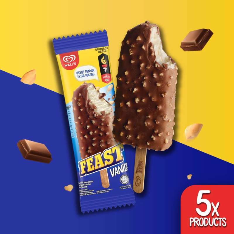 Jual Jakarta - Bundling 5 WALL'S Feast Vanila [65 mL] di Seller Walls ...