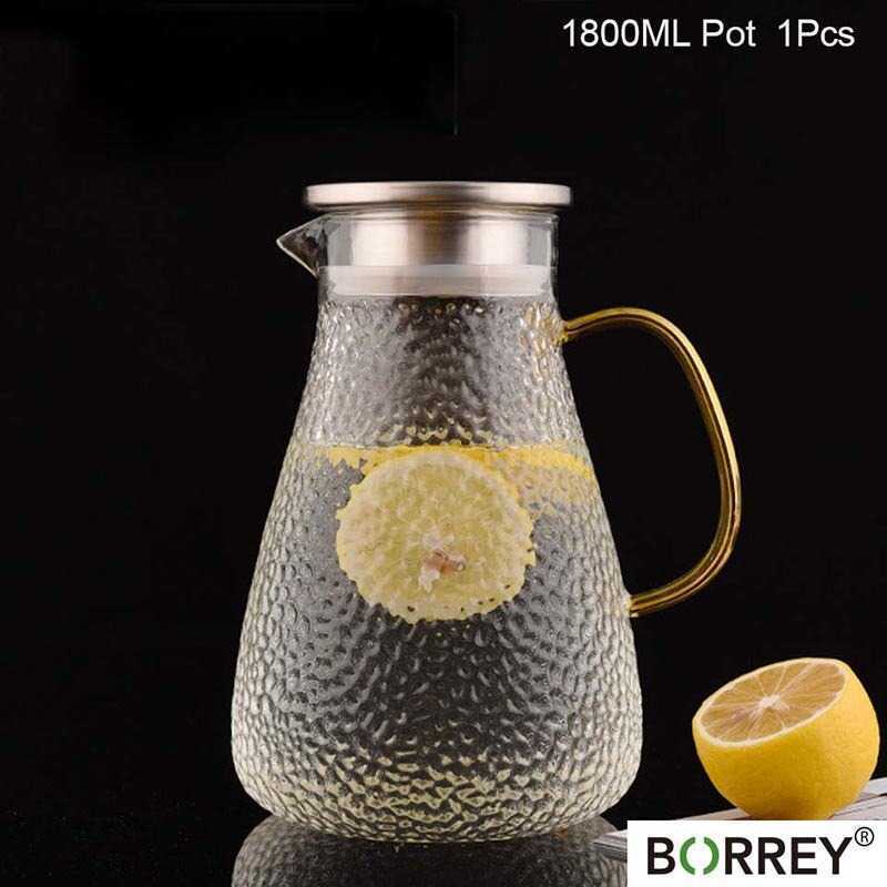 Jual GST BORREY Teko Pitcher Teh Chinese Teapot Borosilicate Glass - BR-271 Warna Transparan Isi ...