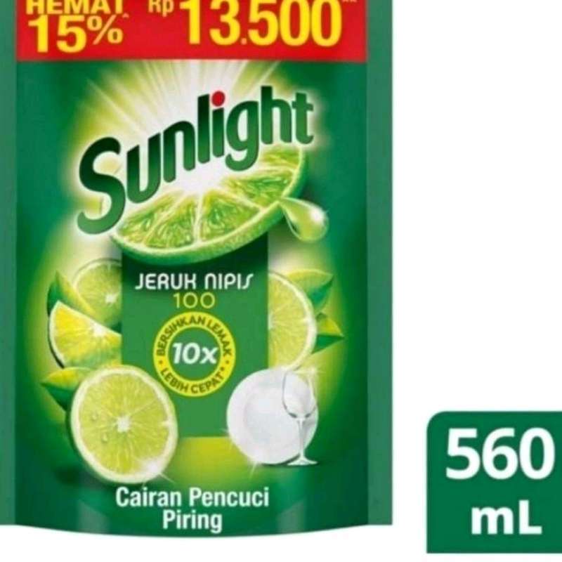 Jual SUNLIGHT LIME POUCH 560 ML Jeruk Nipis di Seller TOKO NURUL DEVA ...