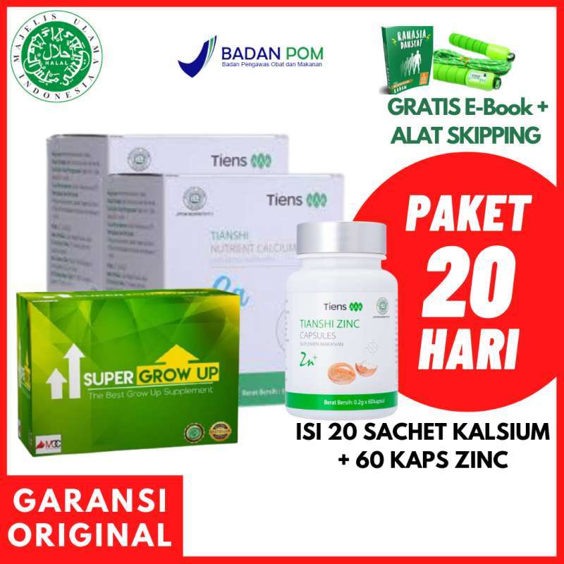 Jual Peninggi badan paket 20 hari - Super Grow Up - Hyper Grow Up - isi ...