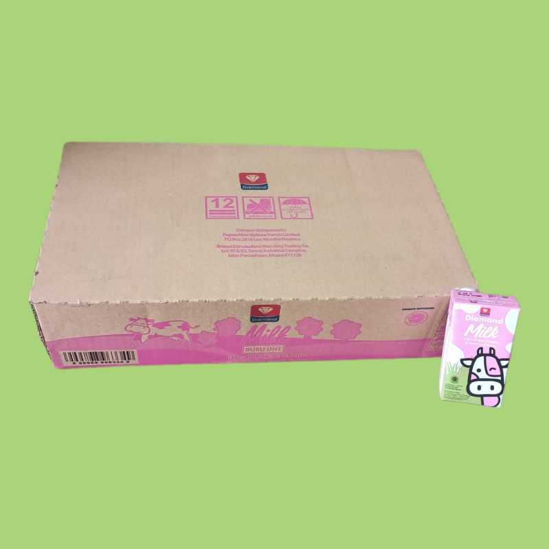 Jual Diamond Susu Uht Rasa Strawberry 125 Ml [40 Pcs/ Karton] Di Seller Toko Sembako Kudo Shop ...