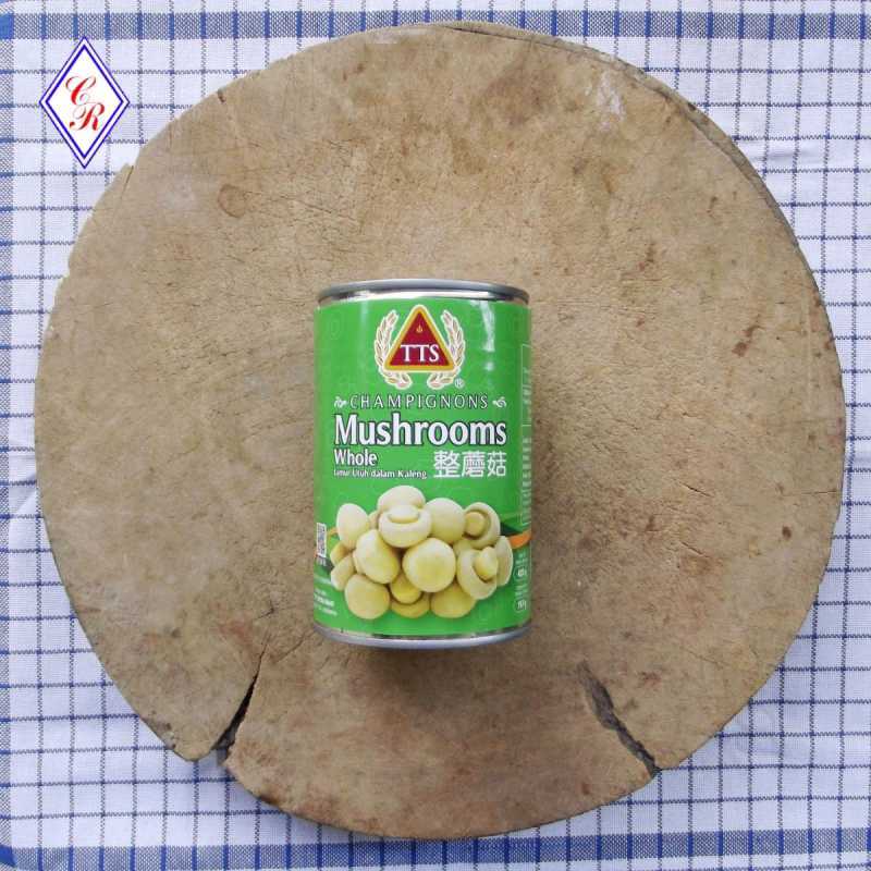 Jual Jamur Kancing Whole Champignons TTS 425gr Mushroom Kaleng di ...