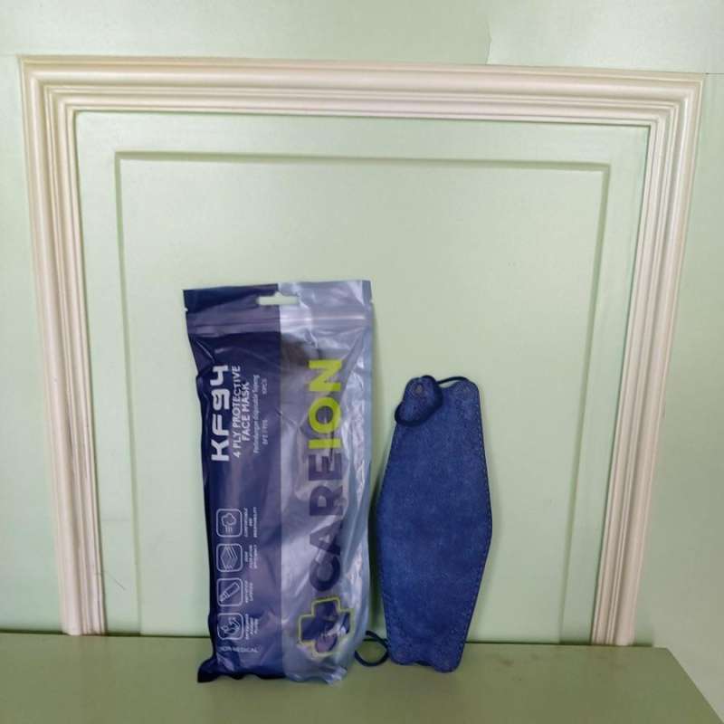 Jual [CAREION] MASKER KOREA KF94 PREMIUM MASK 4 PLY ISI 10 PCS - Blue ...