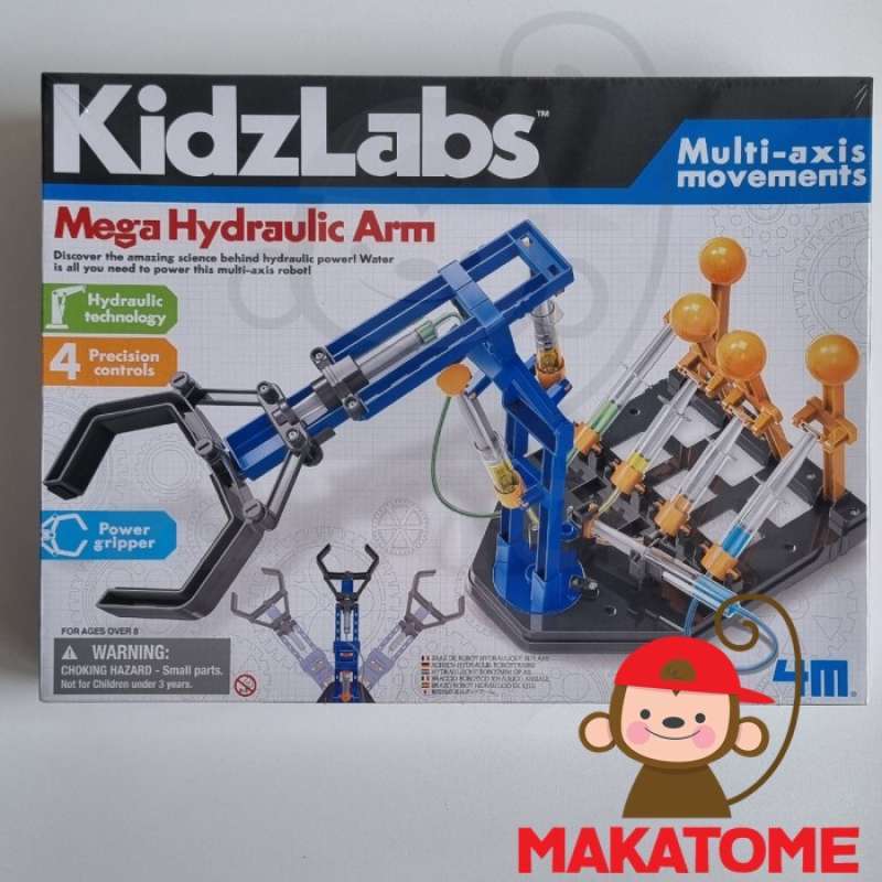 Jual 4M Kidzlabs Mega Hydraulic Arm Robot Piston Tangan Mainan Toys ...