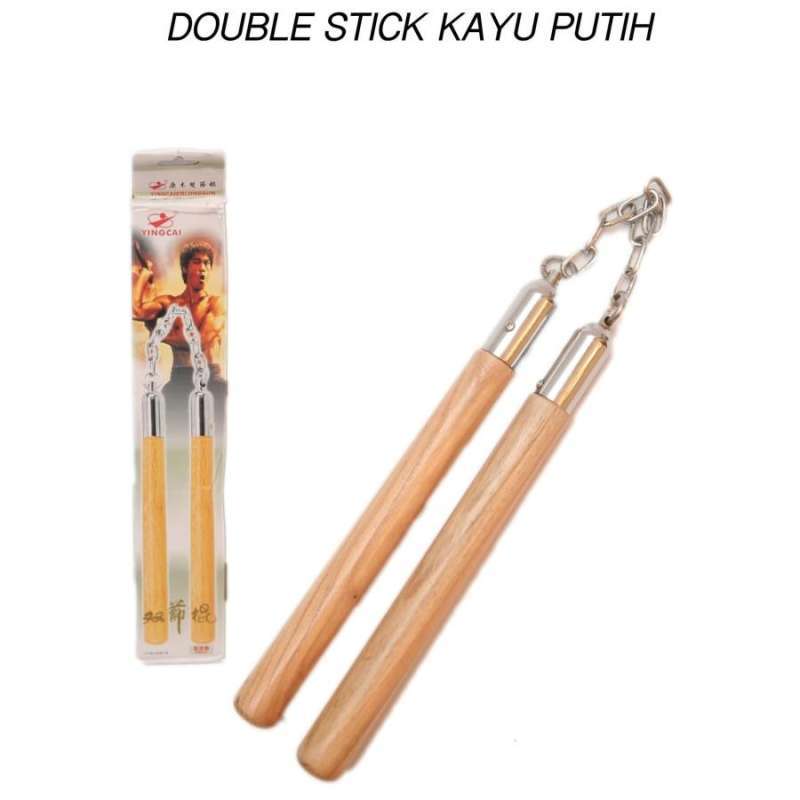 Promo nunchaku double stick dobel stick ruyung kayu putih Diskon 80% di ...