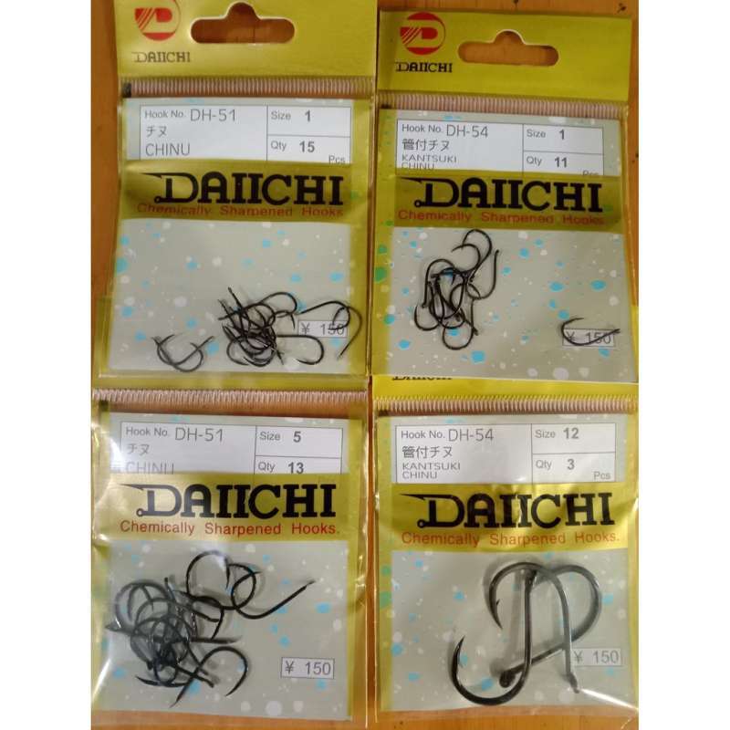 Jual Mata kail Daichi / pancing Daiichi tipe DH51 (tanpa lubang) dan DH ...
