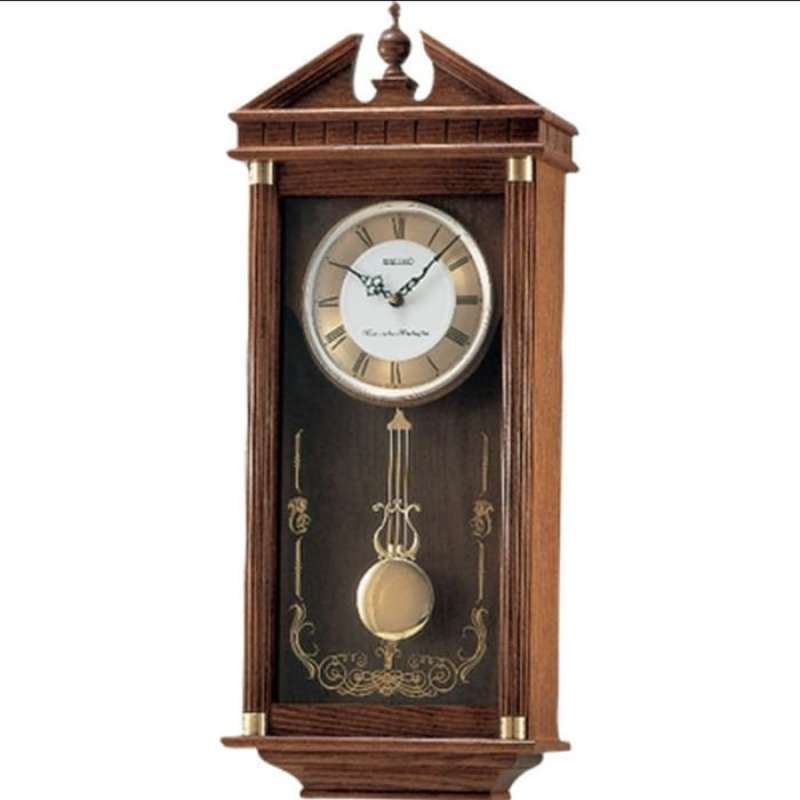 Jual Jam Dinding Seiko Kayu Japan Westminster Qxh107B Qxh107 Brown di ...