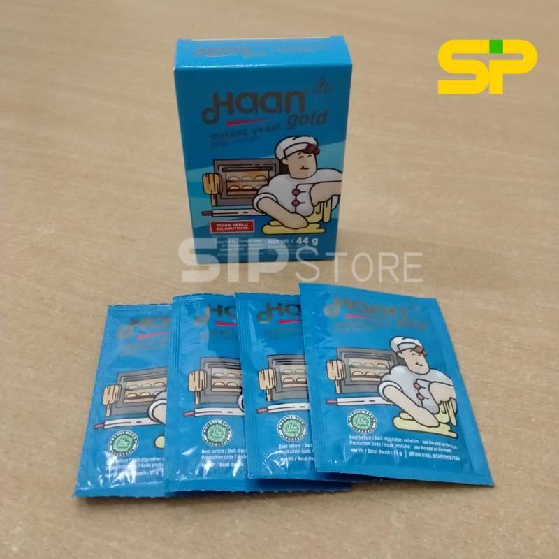 Jual HAAN Gold Ragi Instan / Instant Yeast Sachet 1 Pack @4x11gr di ...