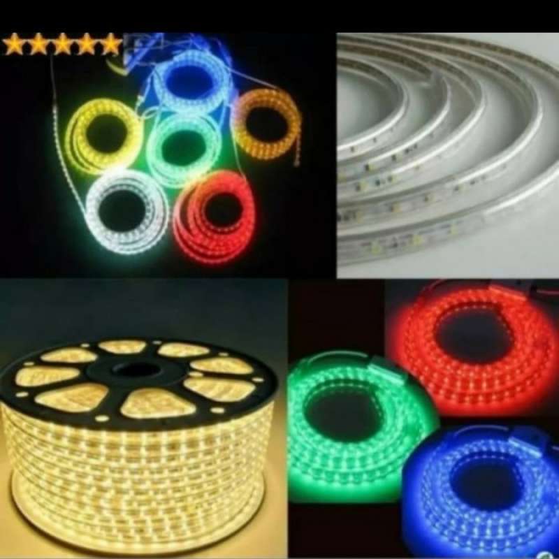 Jual Lampu Led Selang 5050 5 Meter Socket Lampu Strip 5m Hias Plafon ...