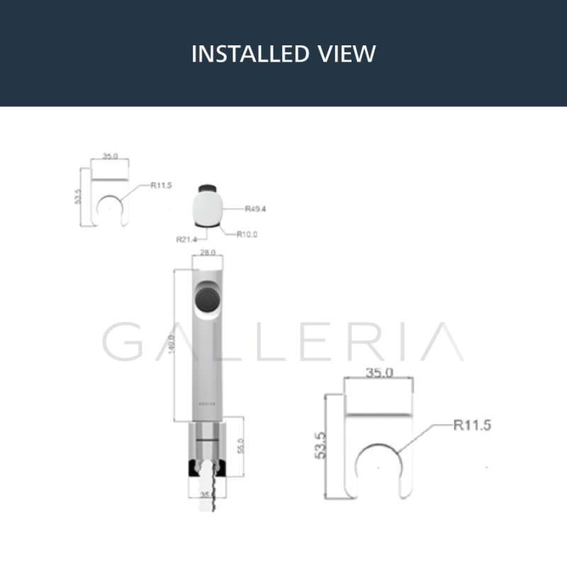 Promo Kohler Cuff Jet Spray Shower Toilet White K-98100x-0 / Kohler ...