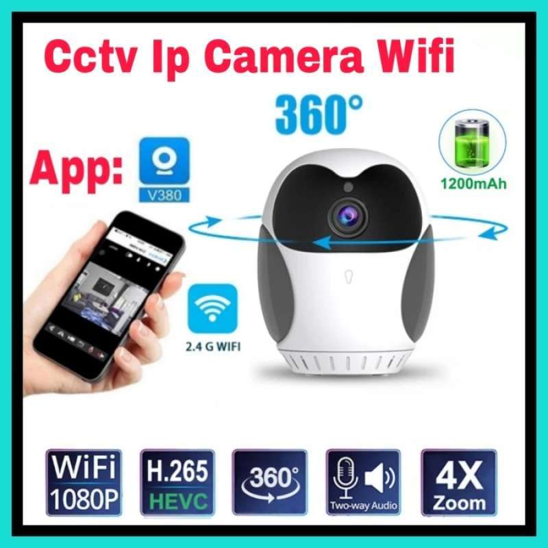 Promo IP CAMERA 360 WIFI INFRARED FULL HD - CCTV MINI WIFI MONITOR D1 ...