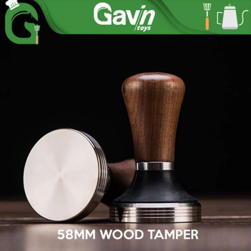 Promo Coffee Tamper 58 Mm Wooden Rubber Tamper - Penekan Kopi Kayu 58Mm Diskon 12% di Seller ...