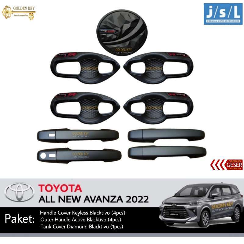 Jual PAKET All New Avanza 2022 1.5 Cover Handle Keyless + Outer Handle + Tank Cover Diamond ...