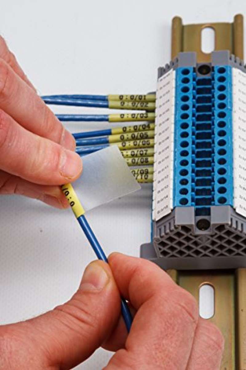 42 self laminating wire labels