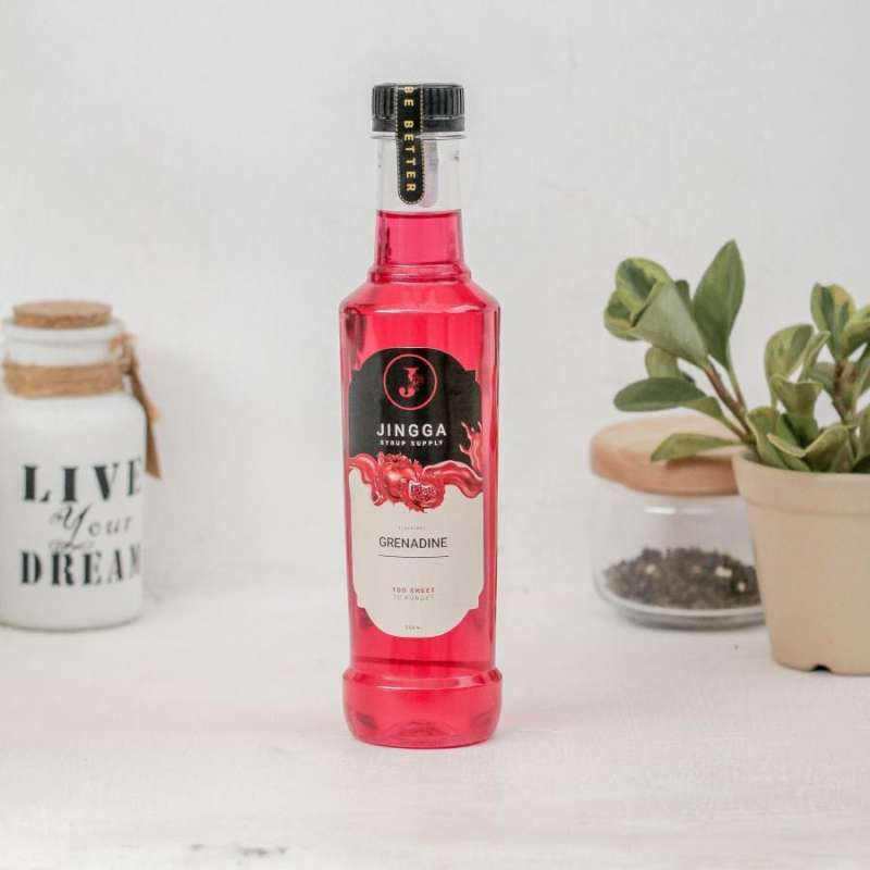 Jual Sirup Rasa Grenadine 350mL Jingga Syrup di Seller Jingga Syrup ...
