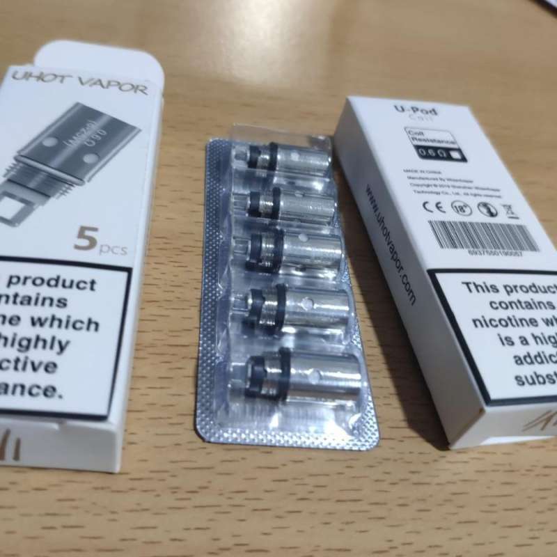 Jual Authentic Uhot By U-pod Replacement Coil (1pcs) Koil Pod Vape ...
