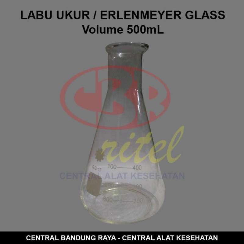 Jual Gelas Labu Ukur / Erlenmeyer Glass Volume 500mL di Seller Central ...