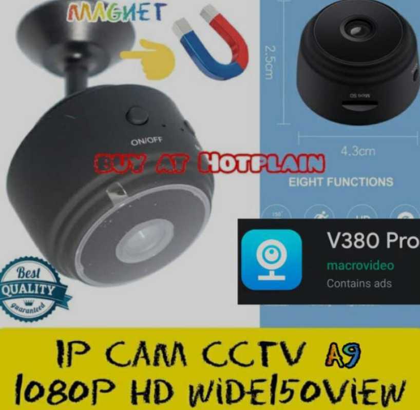 Jual IP CAM A9 IP MINI CCTV CAMERA WIFI WIDE Motion Detection HOPL - Little Star APP di Seller ...