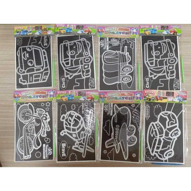 Jual Magic Coloring Black & White / Mewarnai Dengan Mengukir di Seller ...