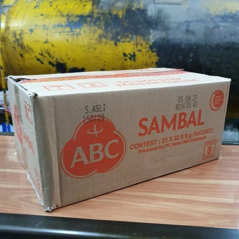 Jual Saos Sambal ABC Asli Sachet - 1 Dus/Karton isi 21 Pak x 22 Sachet @8gr di Seller ...