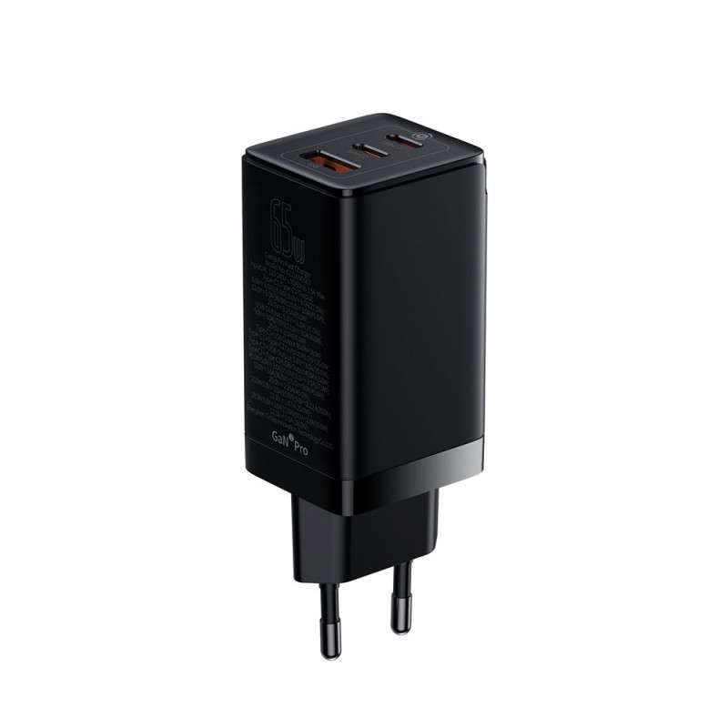 Jual Baseus Gan3 Pro Travel Adapter 3 Port 2C 1U 65W di Seller Baseus ...