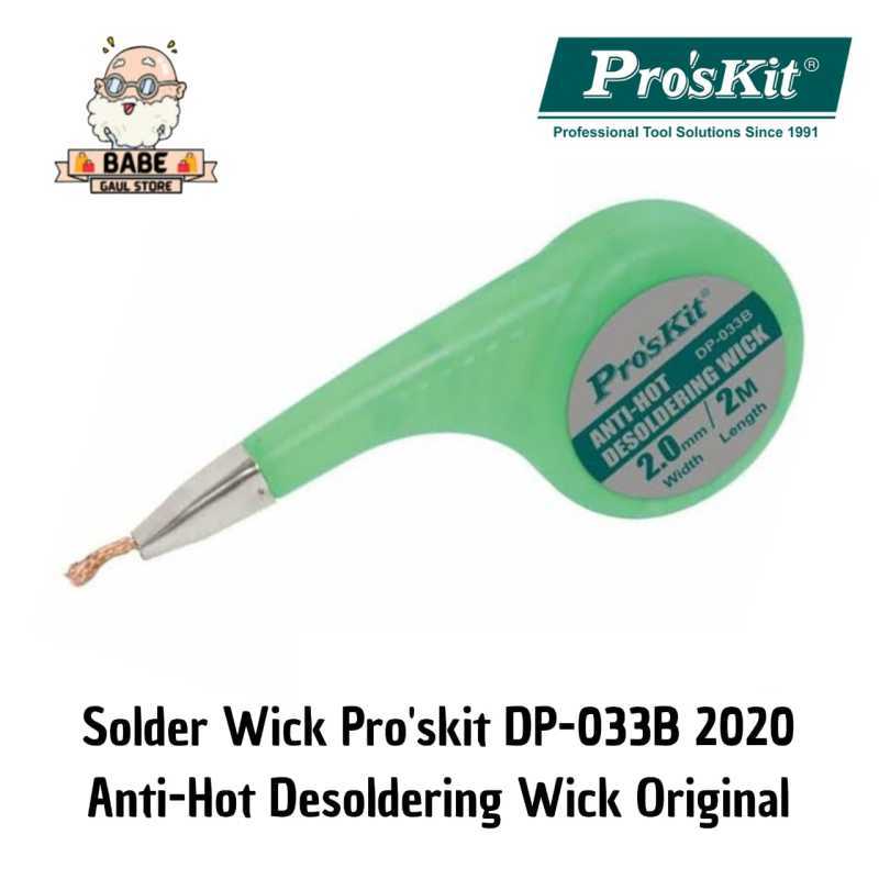 Jual SOLDER WICK PROSKIT DP-033B 2020 ANTI-HOT DESOLDERING WICK ORIGINAL PRO'SKIT di Seller BABE ...