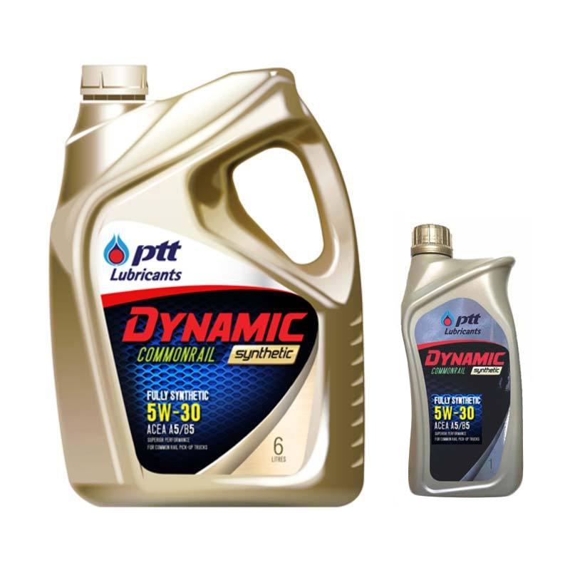 Jual PTT Lubricants Dynamic Commonrail Synthetic SAE 5W-30 Paket Oli ...